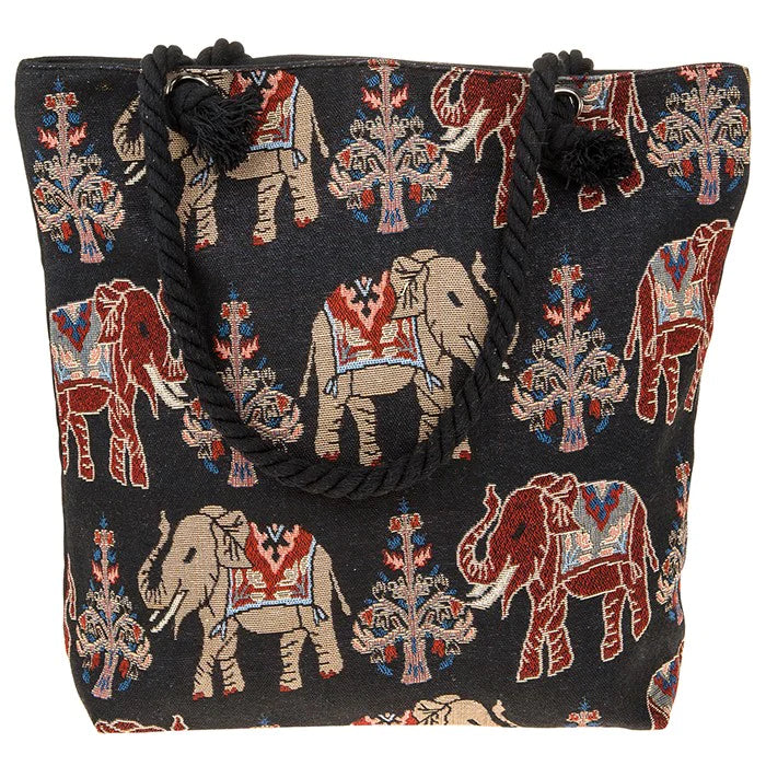 Equilibrium Elephant Tote Bag Black | Shop Bags | Foy And Company - Foy ...
