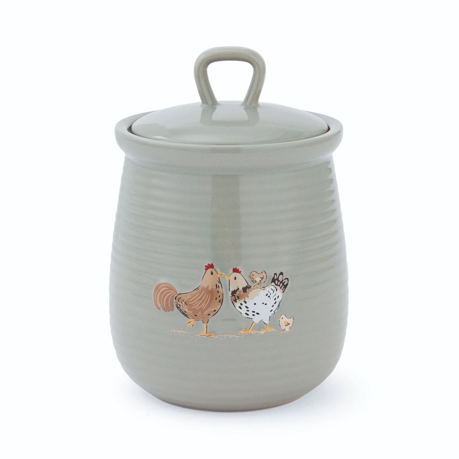 Chicken Print Kitchen Canister | Hen House Lane Food Container - Foy ...