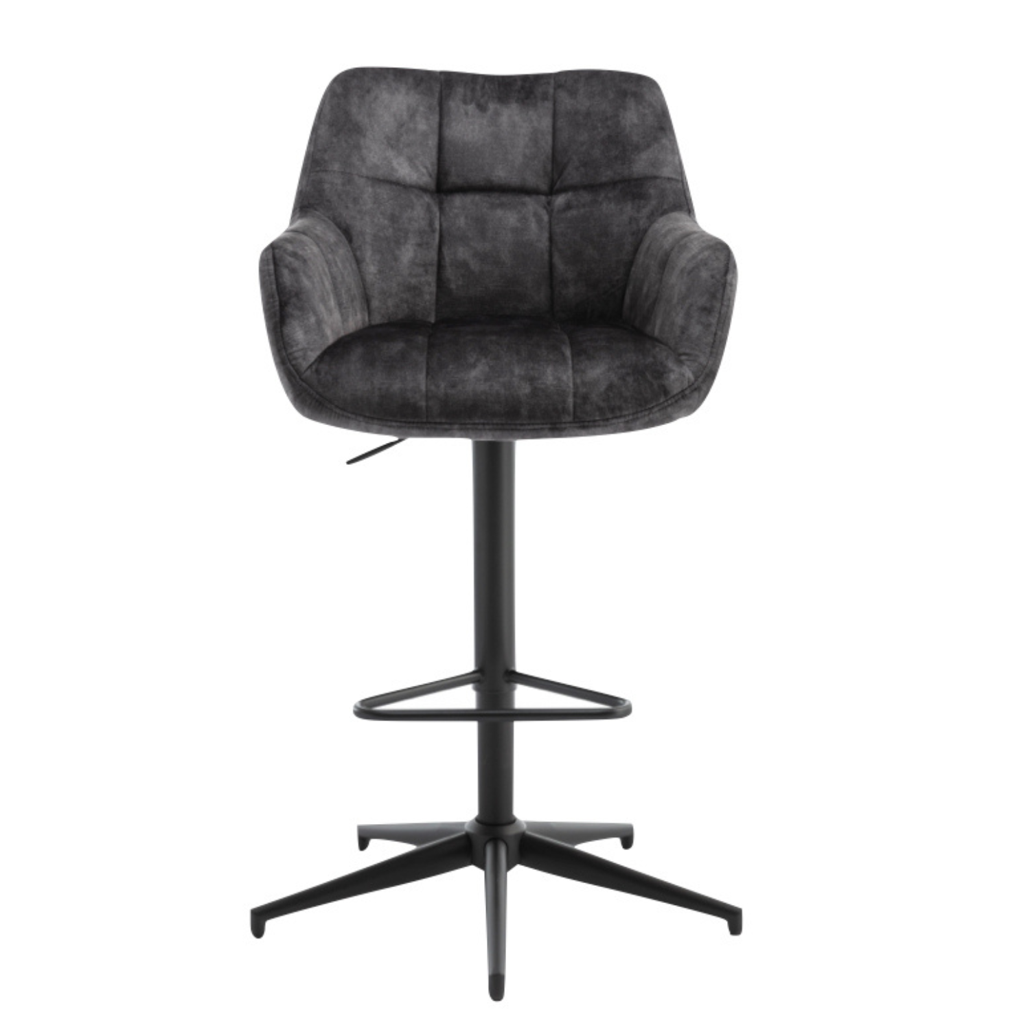 Jade Bar Stool Set of 4 – Charcoal | Modern High Counter Stools - Foy ...