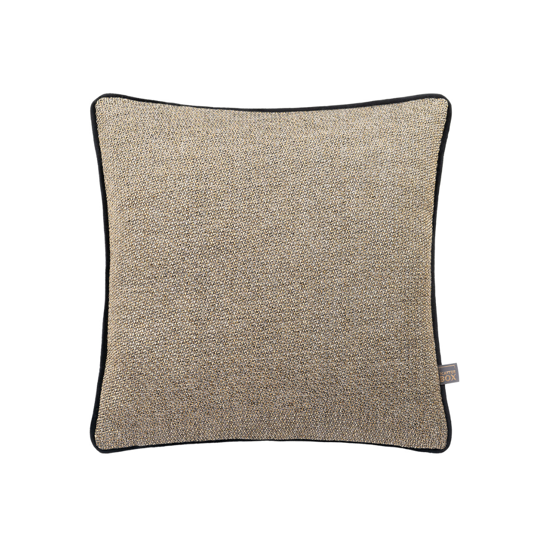 Scatterbox Cushion Demi 43x43cm Black Gold | Scatterbox Cushions - Foy ...