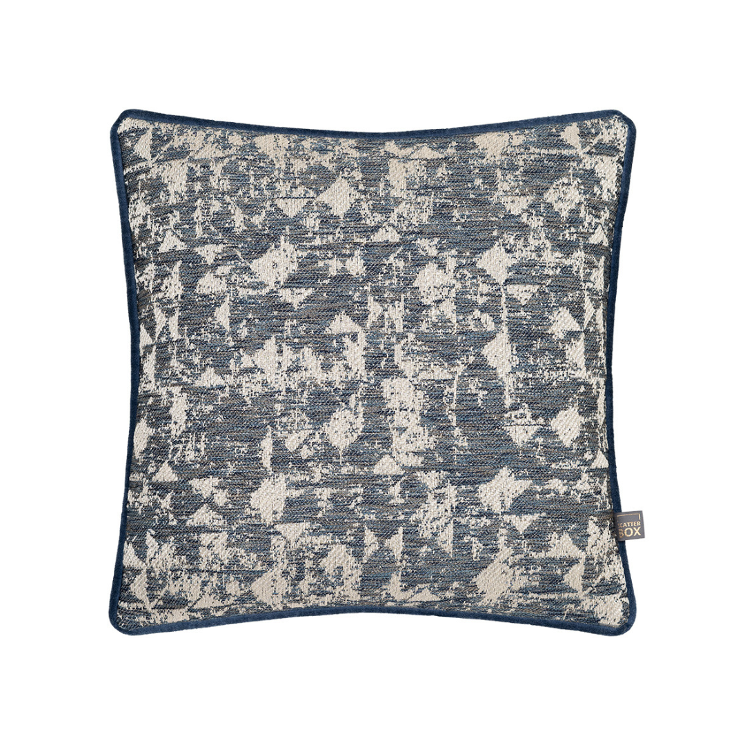 Scatterbox Cushion Joni 43x43cm Blue Silver | Scatterbox Cushions - Foy ...