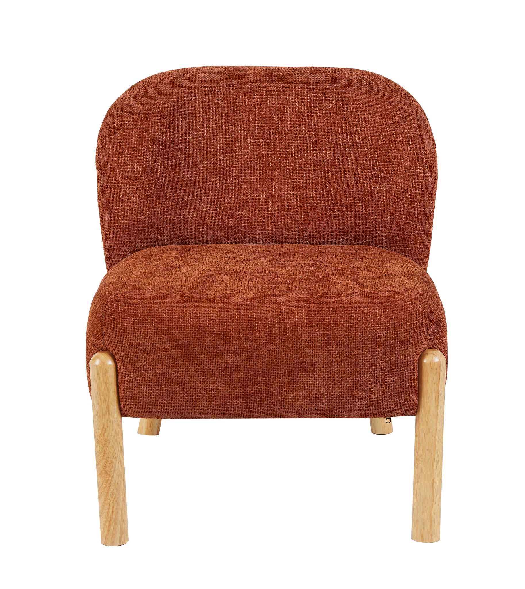 Accent Chair in Rust Fabric | Alana Living Room Furniture - Foy and Company