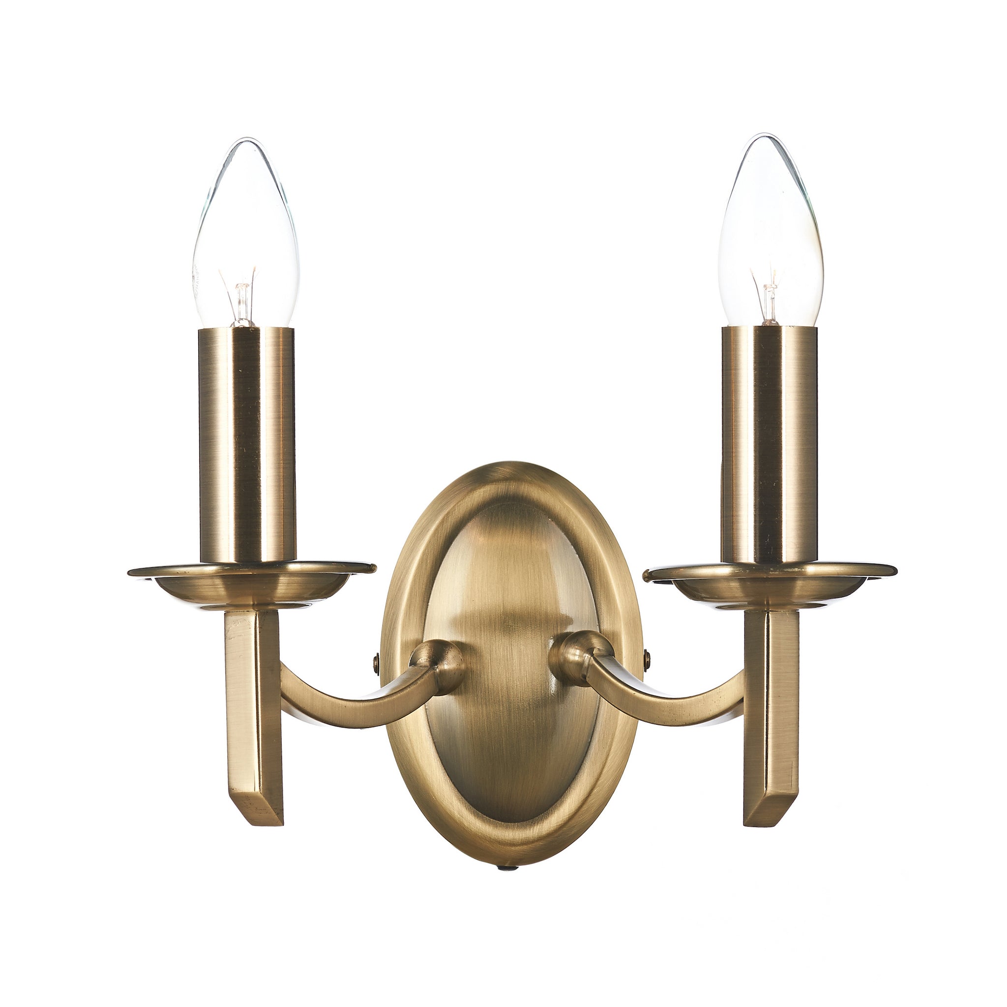 Ambassador 2 Light Wall Light | Antique Brass Lighting Collection - Foy ...