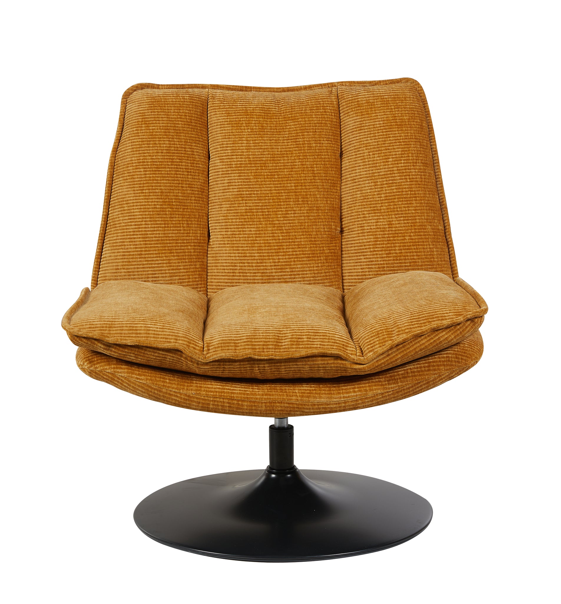 Ochre Accent Chair Bella | Retro Fabric Swivel Living Room Furniture ...