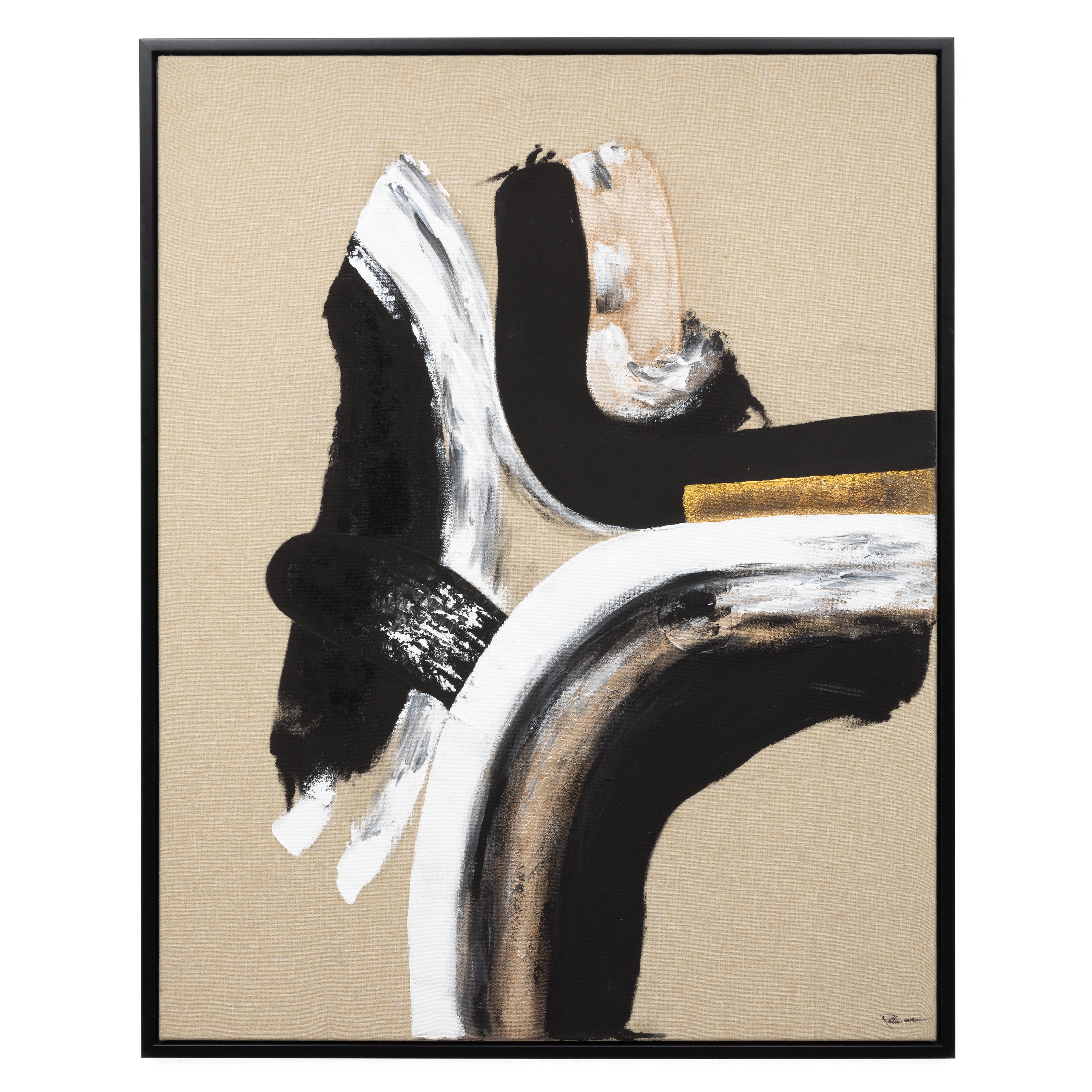 Brent by Scatterbox Art | Elegant Gold Leaf Wall Art Canvas - Foy and ...