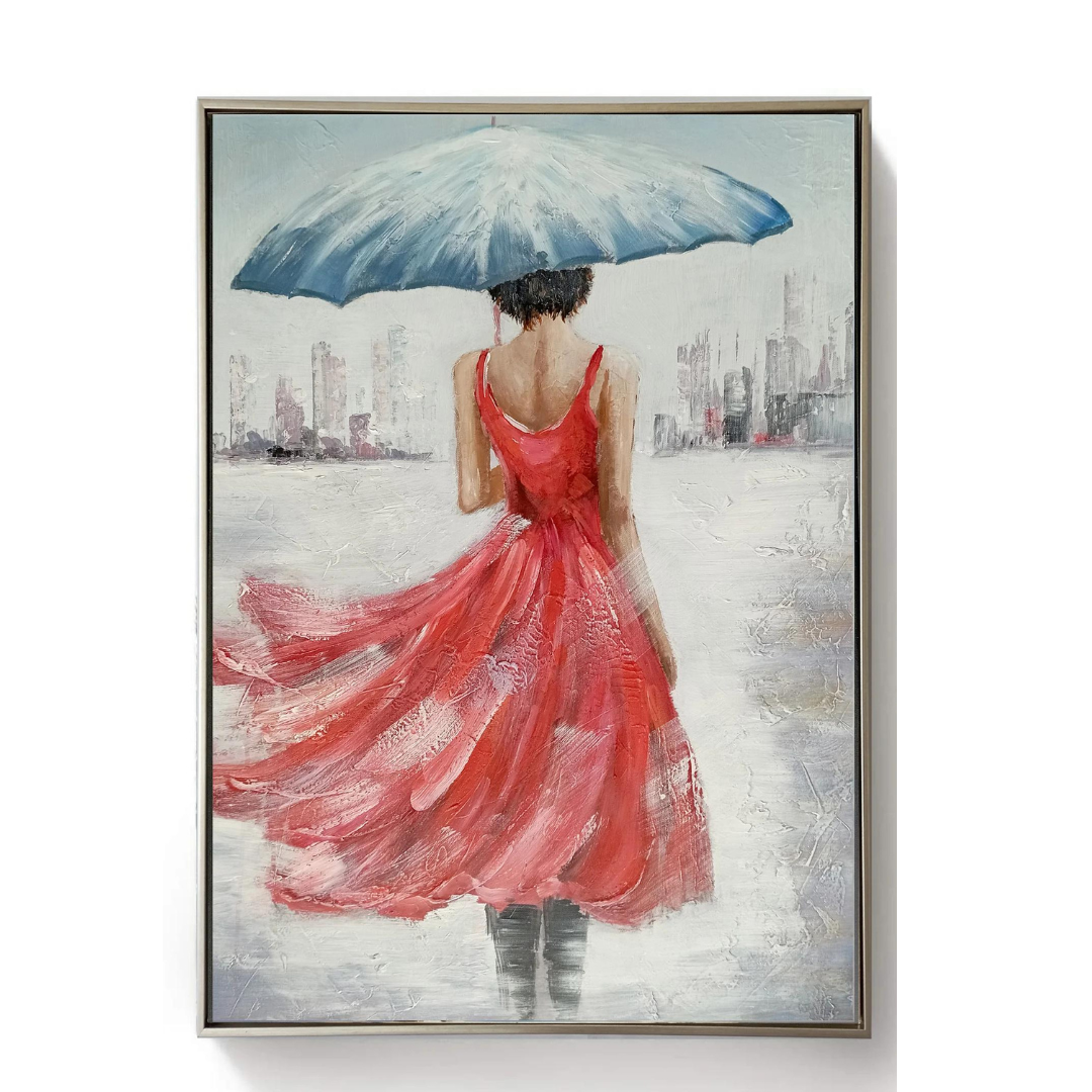 Brolly Diva Wall Art | Framed Oil Painting | Foy And Company - Foy and ...