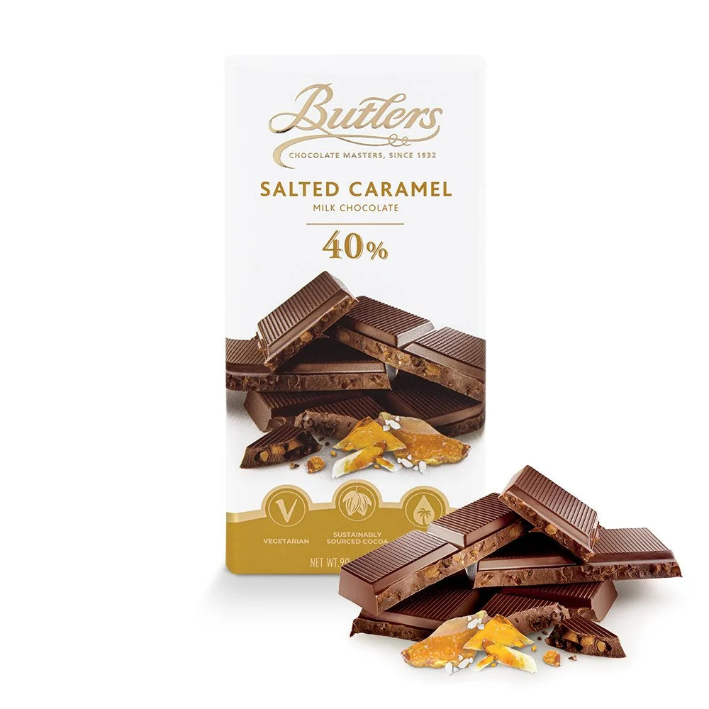 Butlers Chocolates 40% Milk Salted Caramel Bar - Foy and Company