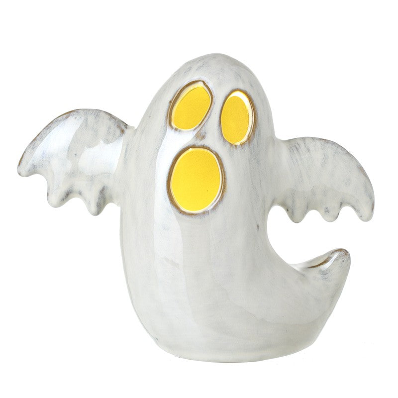 Ceramic Ghost With LED | Halloween Decorations - Foy and Company