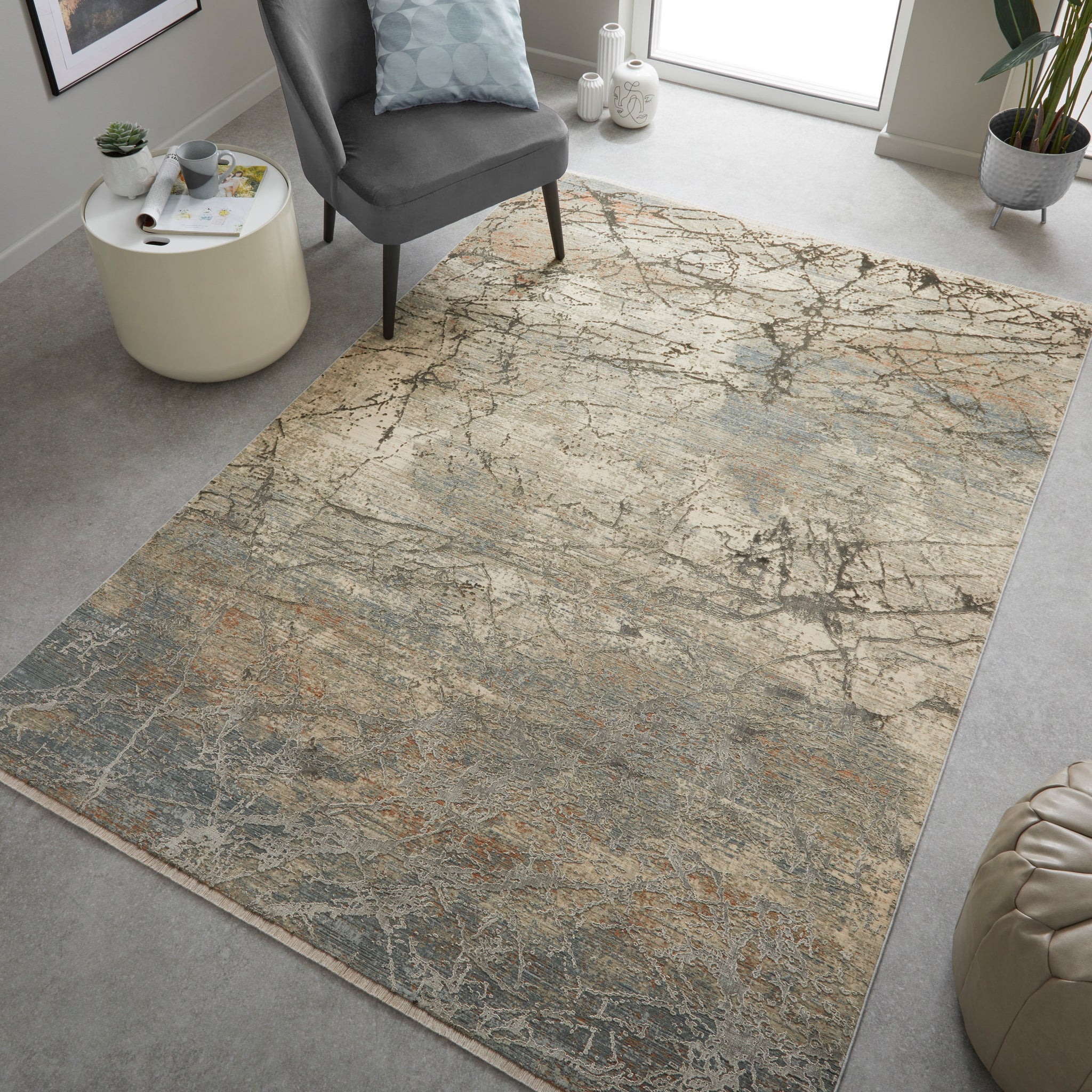 Concept Looms Mink Rug | Luxurious Abstract Rug Design - Foy and Company