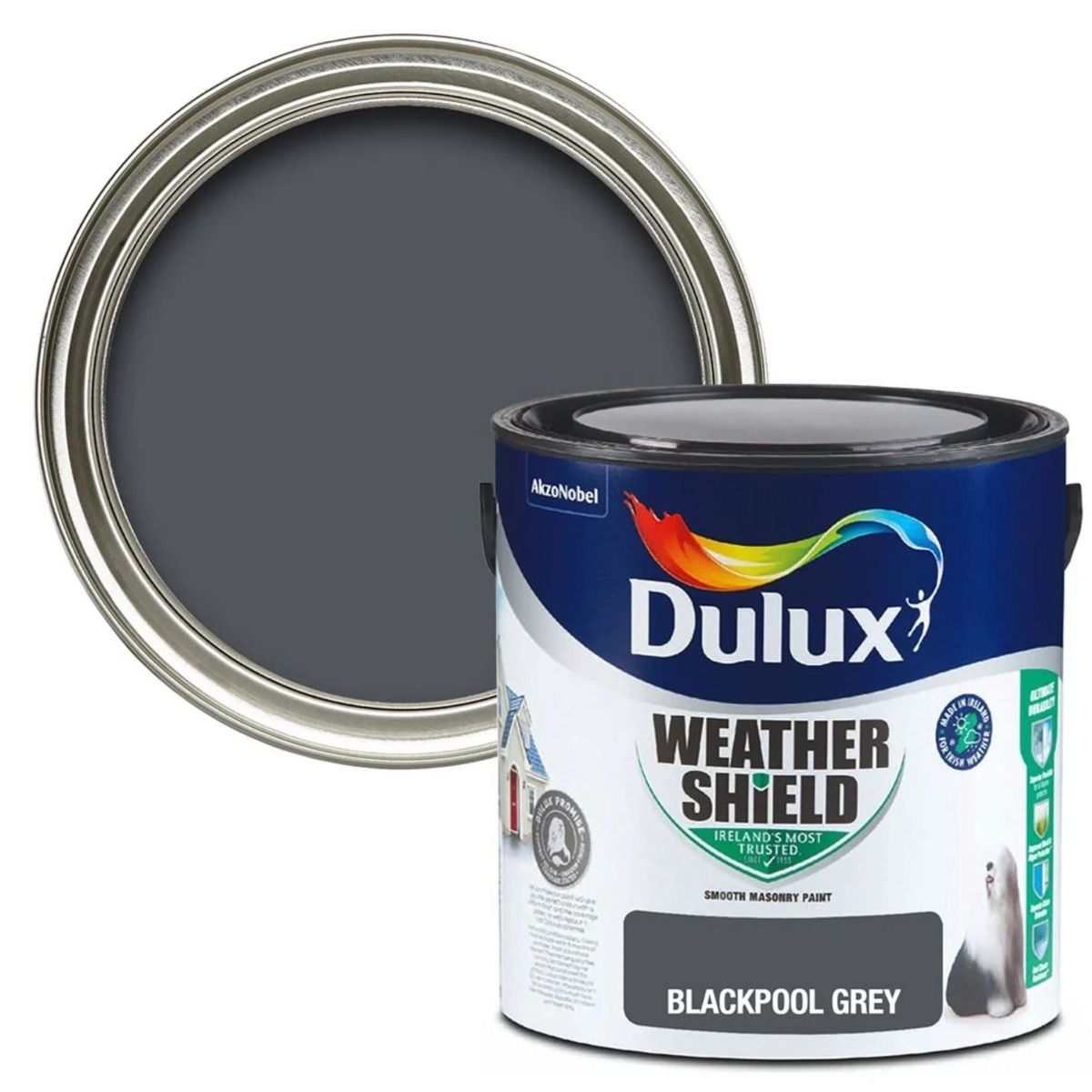 Dulux Weathershield Blackpool Grey | Paint Online | Foys.ie - Foy and ...