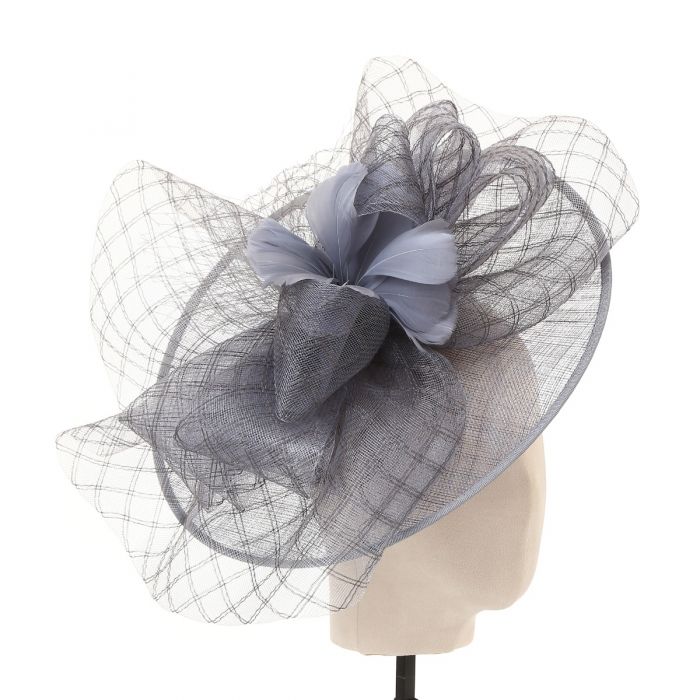 Ethereal Aviary Large Stunning Fascinator in Grey| Hats, Headbands ...