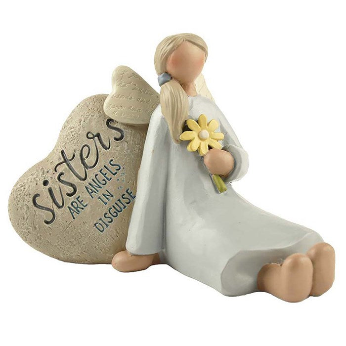 Feather & Grace Sisters Are Angels In Disguise | Figurines | Gifts ...
