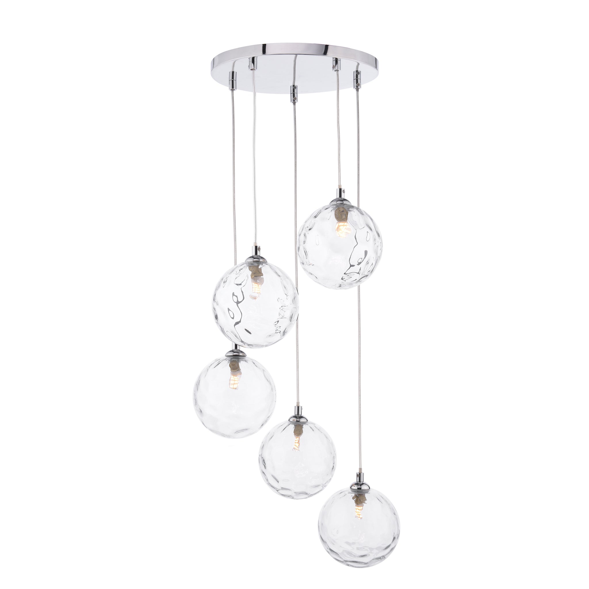 Federico 5 Light Cluster Pendant | Polished Chrome Lighting for Home ...