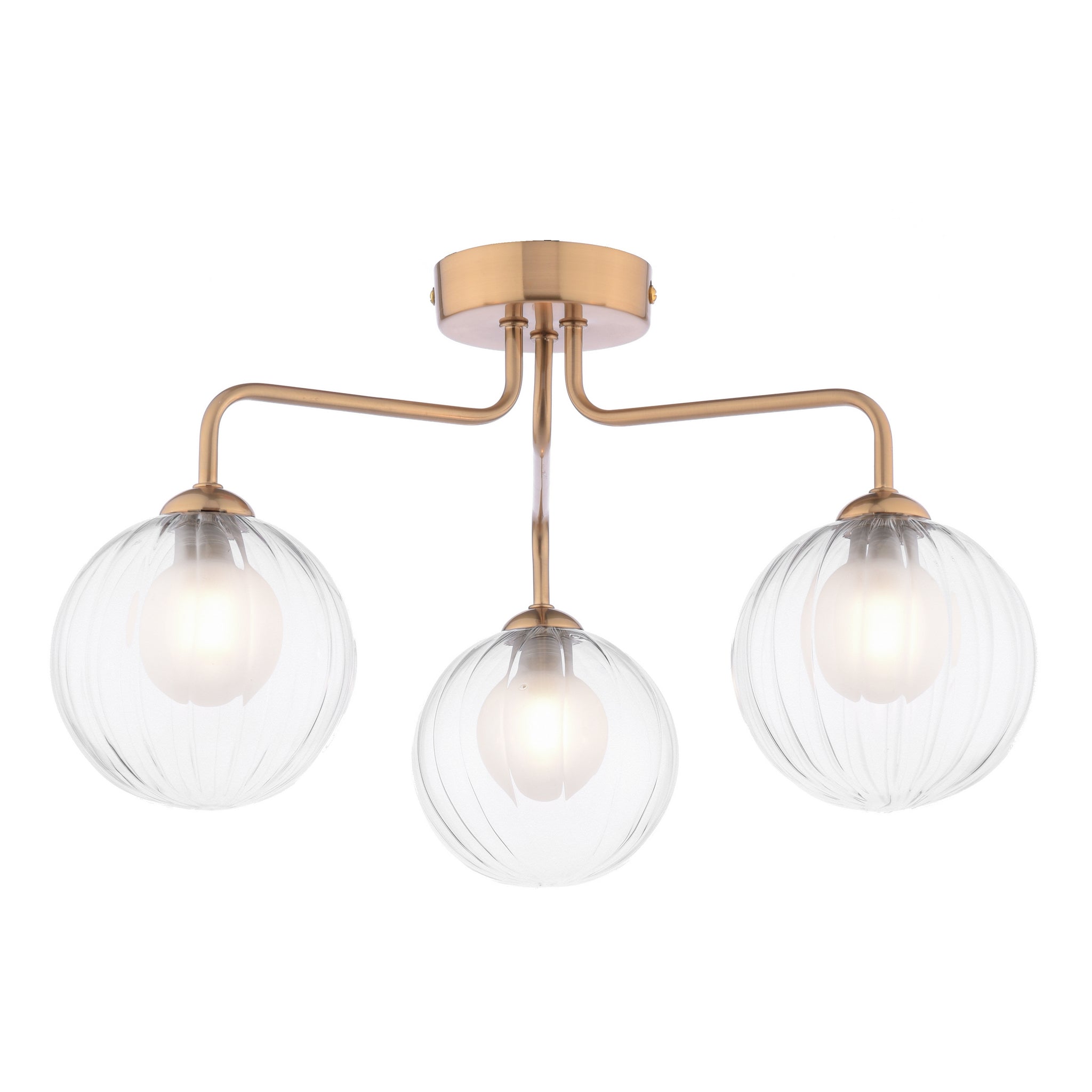Feya Semi Flush Light | Bronze Semi Flush Ceiling Light - Foy and Company