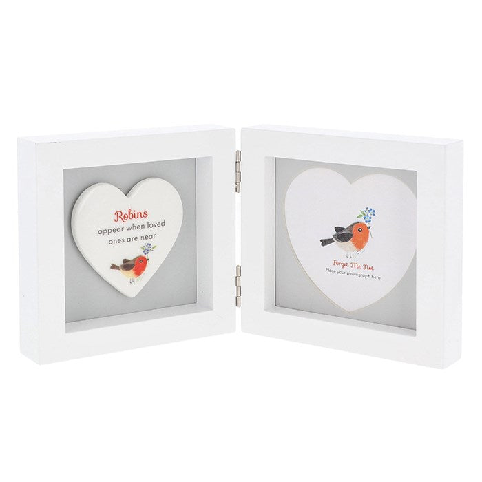 Forget Me Not Plaque & Photo Frame Robin| Picture Frames - Foy and Company