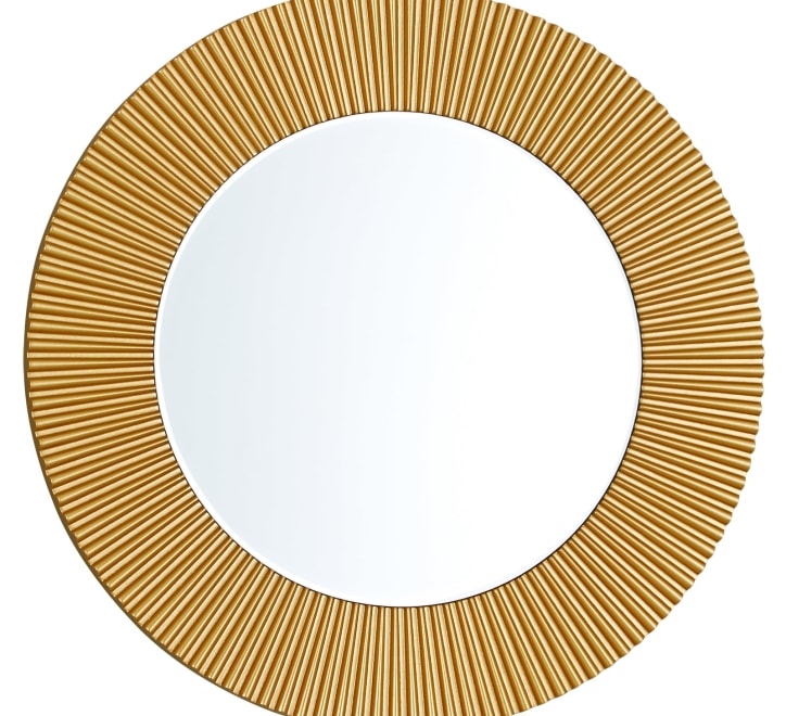 Gold Round Mirror GD003 | Foy and Company - Foy and Company