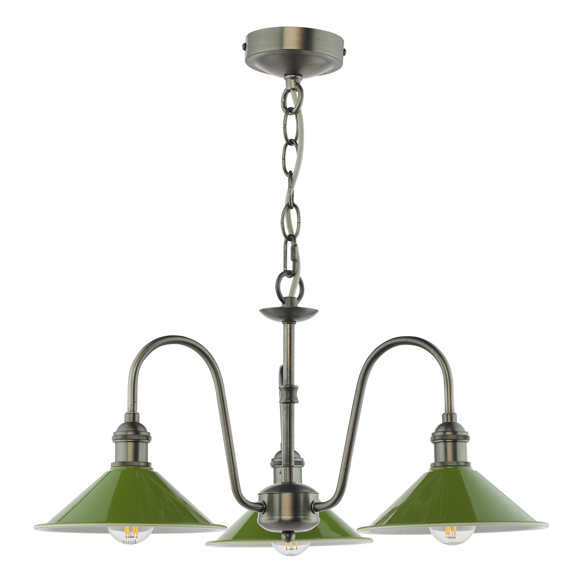Antique Chrome Pendant Light | Hadano Hanging Ceiling Light - Foy and ...