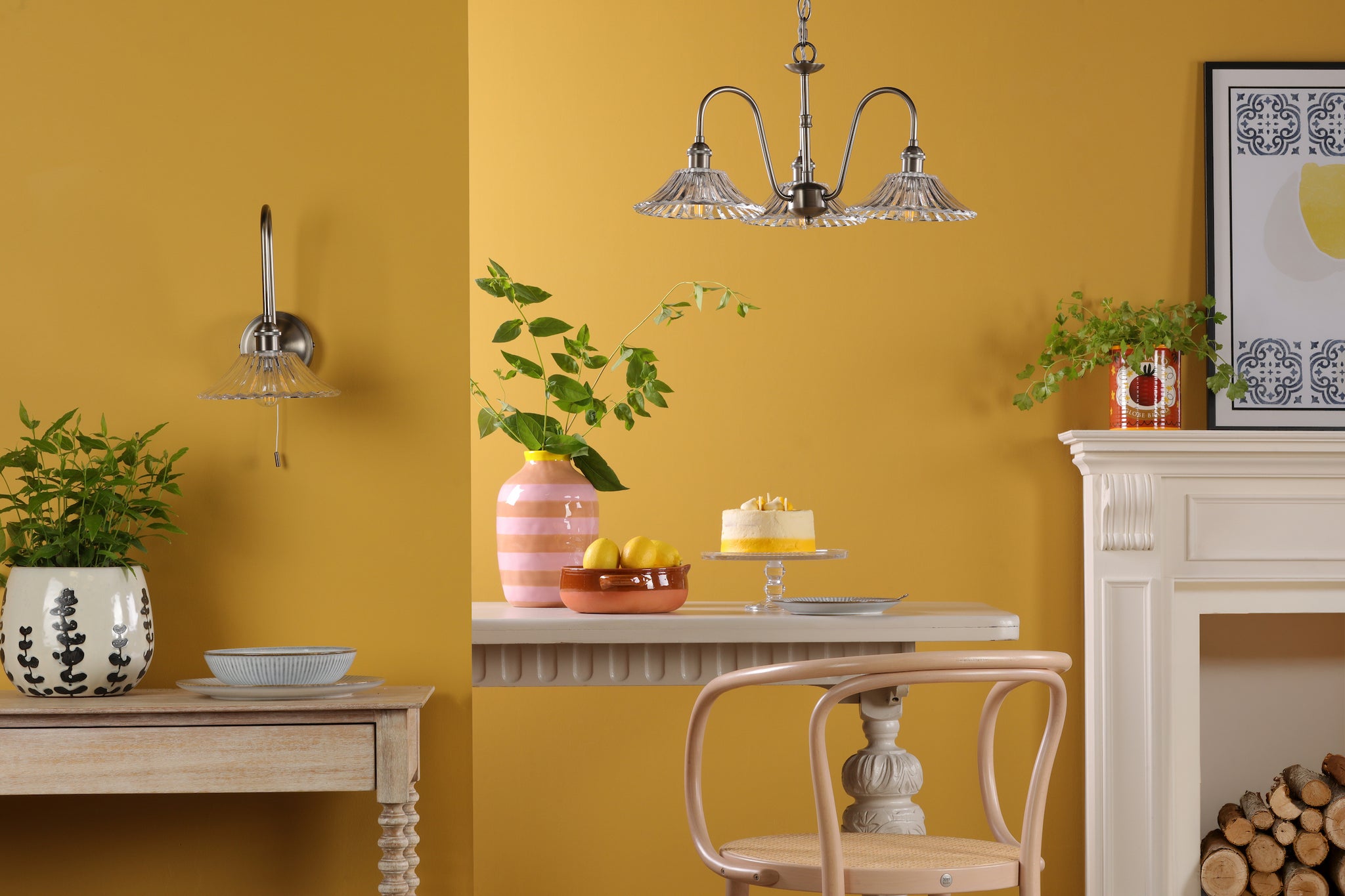Antique Chrome Hadano Pendant Light | Hanging Ceiling Light Lighting ...