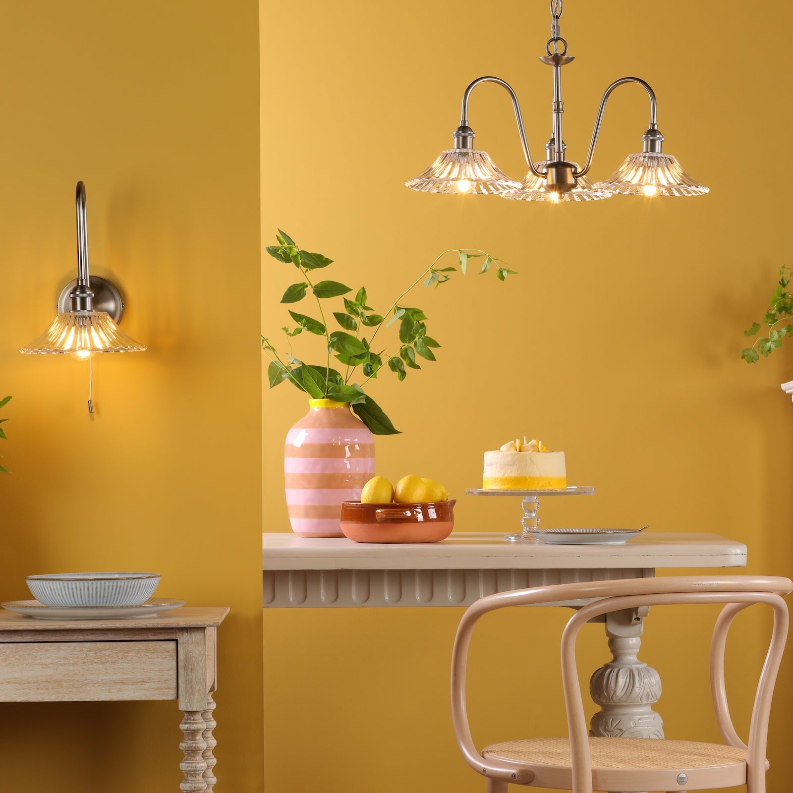 Antique Chrome Hadano Pendant Light | Hanging Ceiling Light Lighting ...