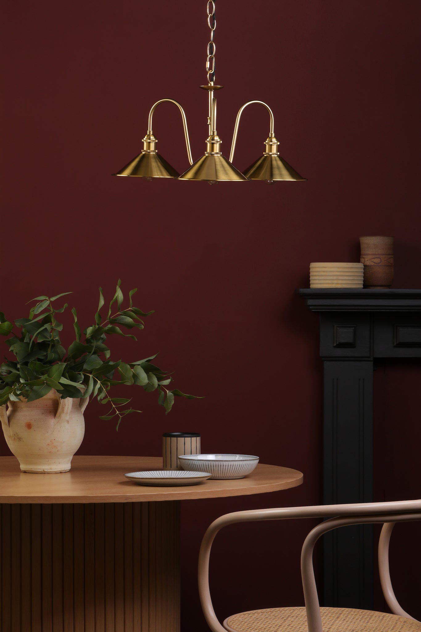 Elegant Hadano Pendant Light | Natural Brass Pendant Ceiling Lighting ...