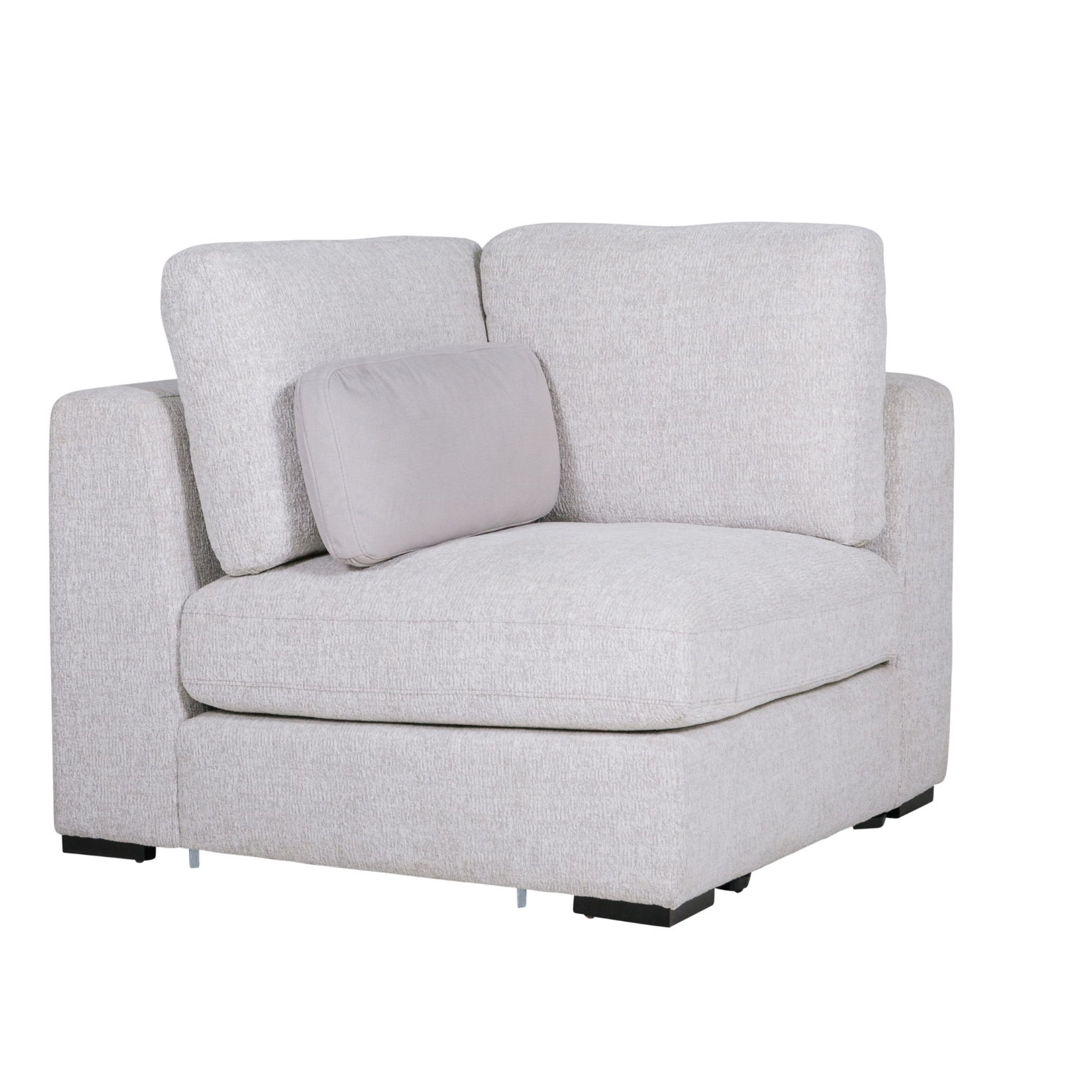 Humphrey Corner Arm Sectional Light Grey | Corner Arm Sectional - Foy ...