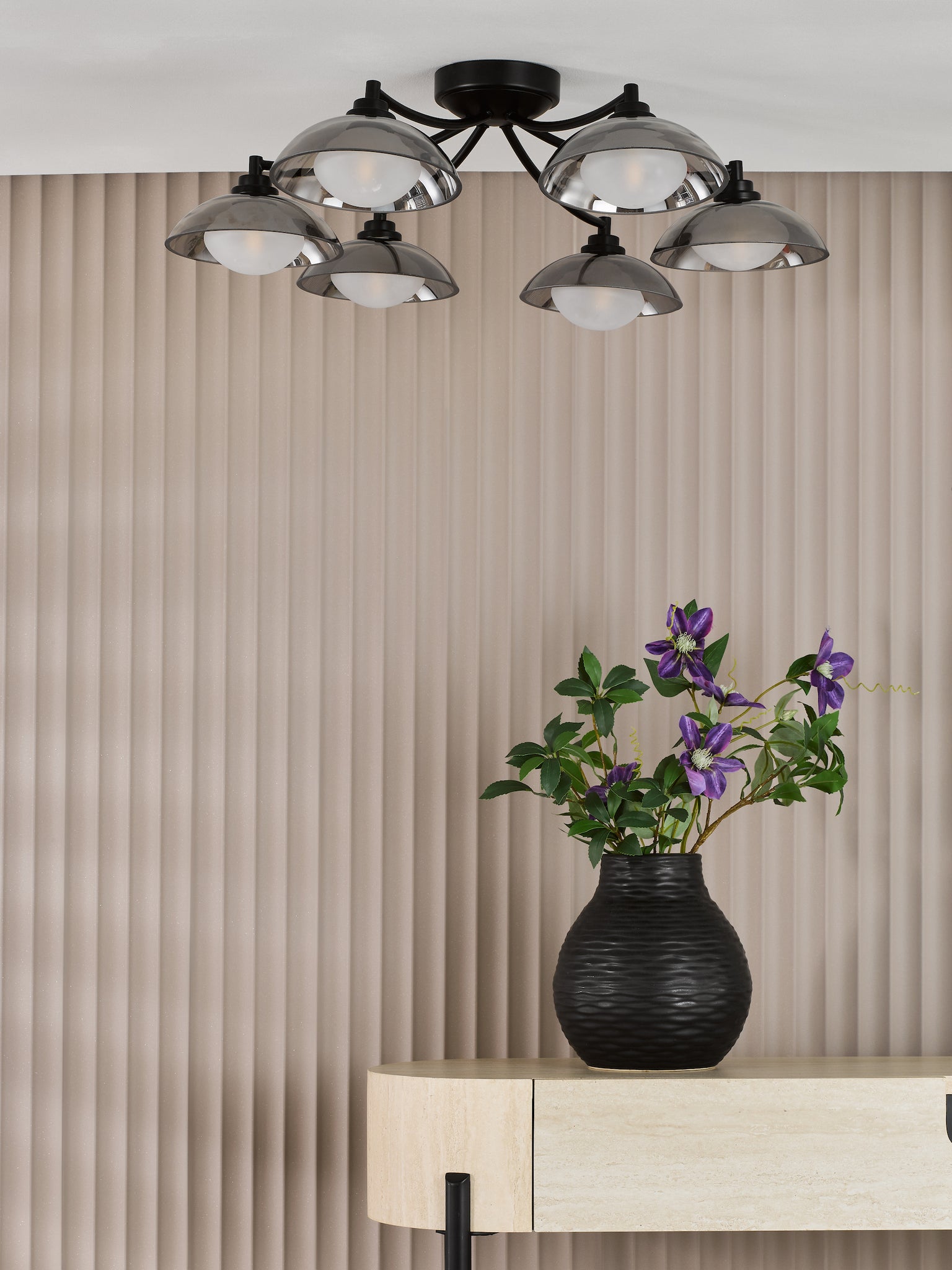 Kadience 6 Light Semi Flush Ceiling Light | Modern Home Decor - Foy and ...