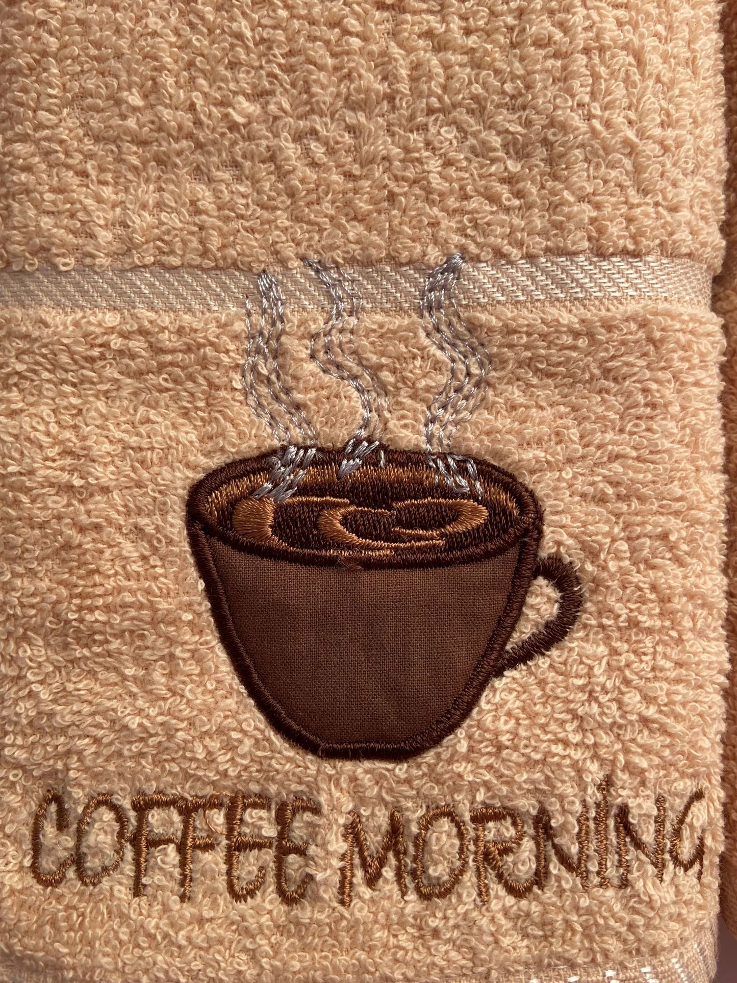 Kitchen Towel Coffee Morning Beige | Tea Towel | Dish Towel - Foy and ...