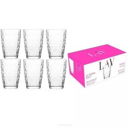 LAV Artemis Set of 6 Glasses | Glassware | Drinking Glasses - Default ...