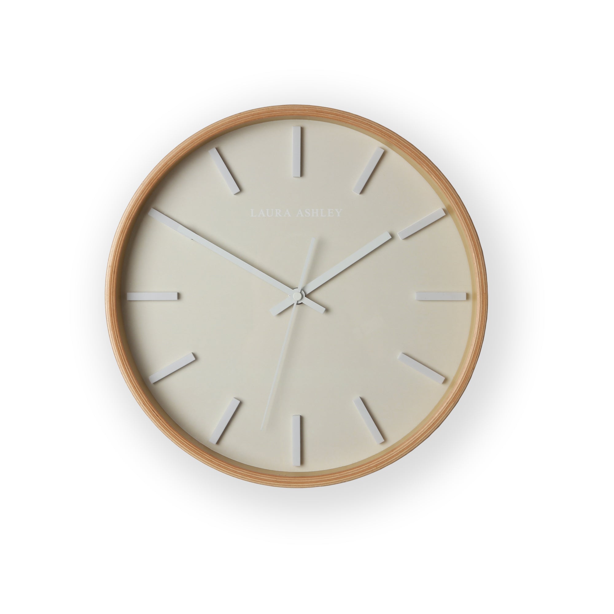 Laura Ashley Mounton Natural Wooden Wall Clock | Foys.ie - Default ...