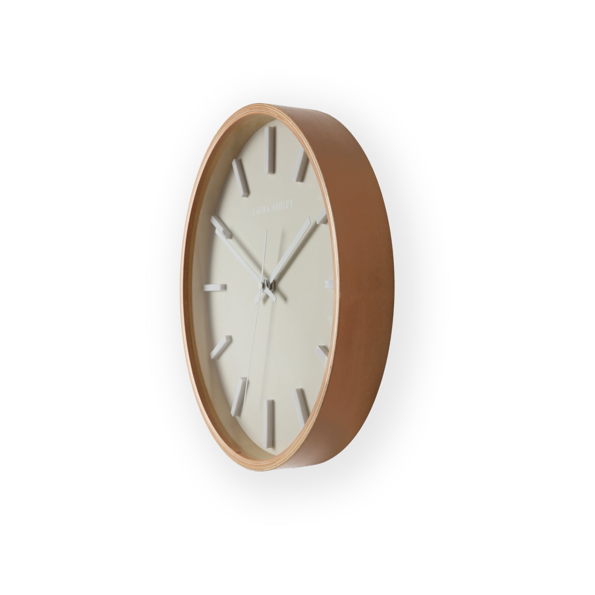 Laura Ashley Mounton Natural Wooden Wall Clock | Foys.ie - Default ...