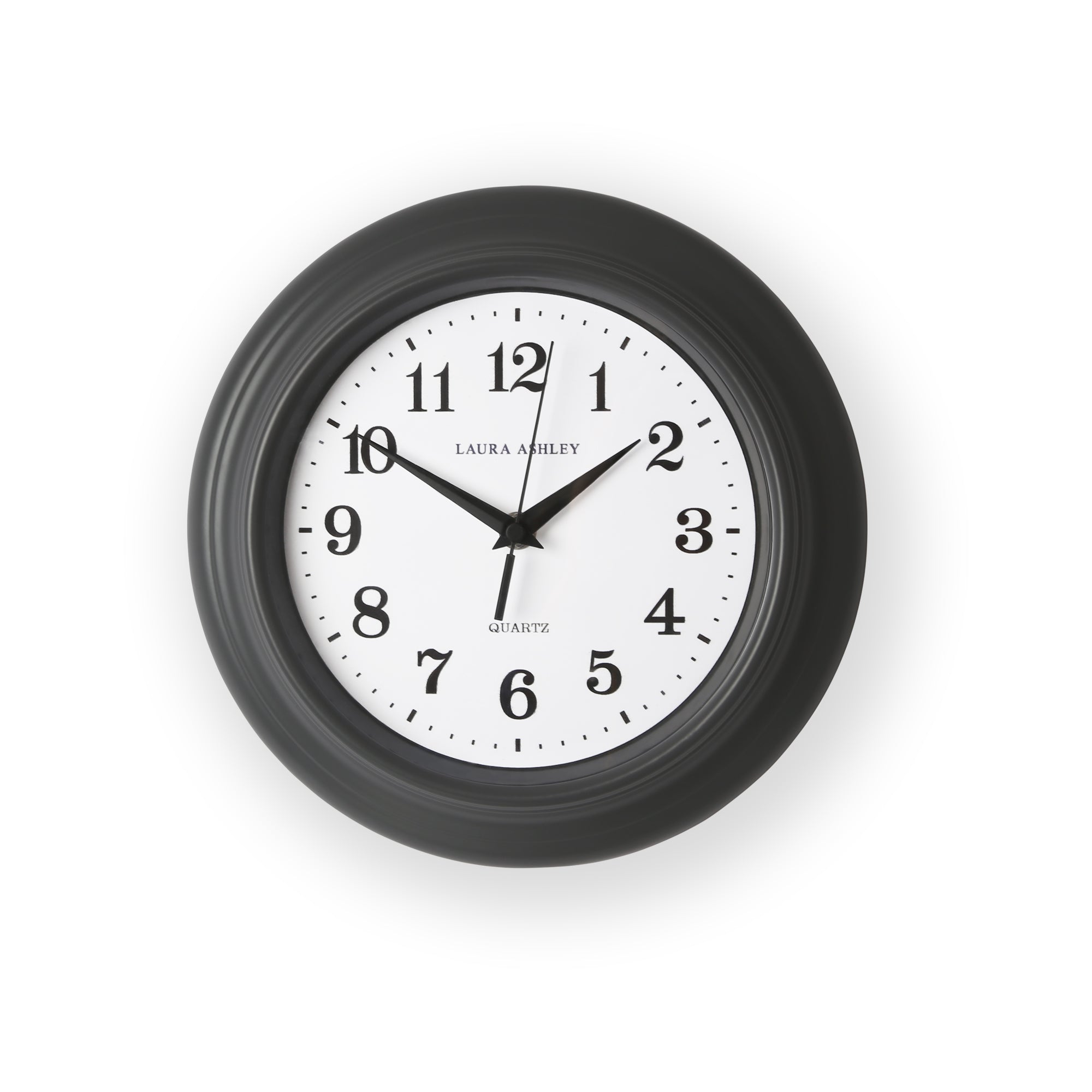 Laura Ashley Newgale Small Kitchen Clock Charcoal Grey | Foys.ie - Foy ...