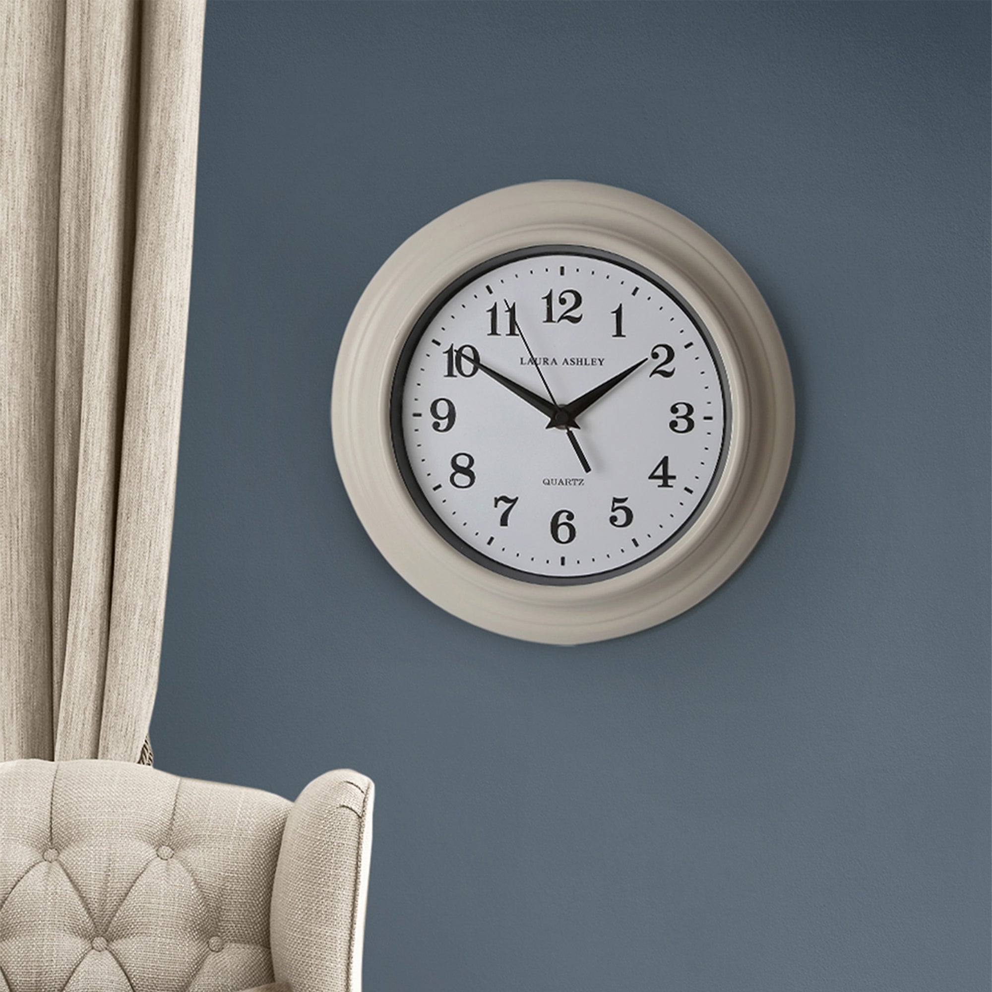 Laura Ashley Newgale Small Kitchen Clock Dove Grey | Foys.ie - Foy and ...