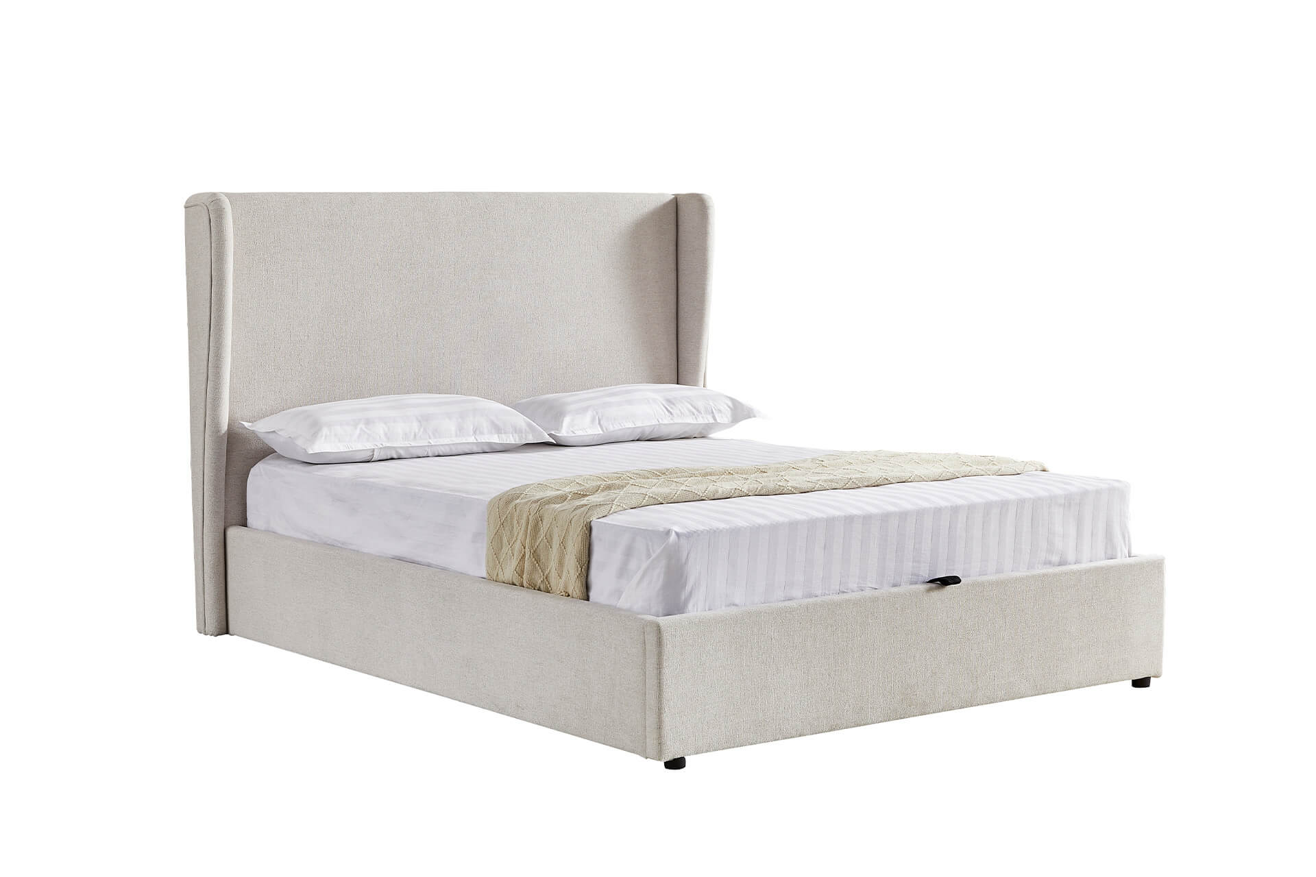 Margot King Size 5' Ottoman Bed Cashmere | Bed Frames Online - Default ...