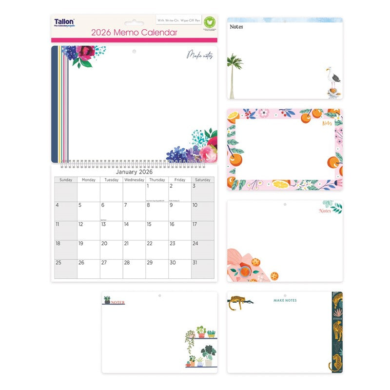 Memo Calendar Illustrated with pen - Default Title - Foy and Company