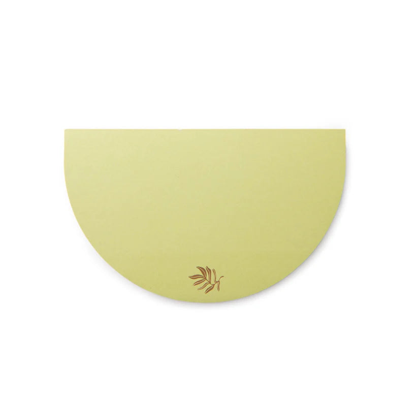 Half Moon Notepad - Palm Leaf | Shop Stationery Online | Foys.ie - Foy ...