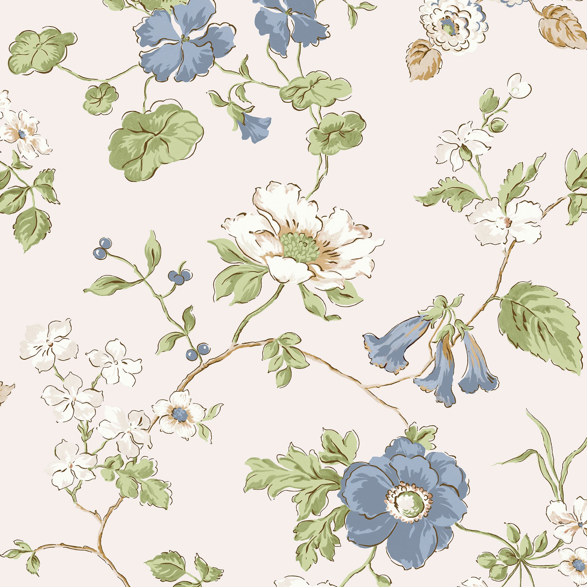 Laura Ashley Pennywell Grove Wallpaper | Floral Wall Covering - Roll ...