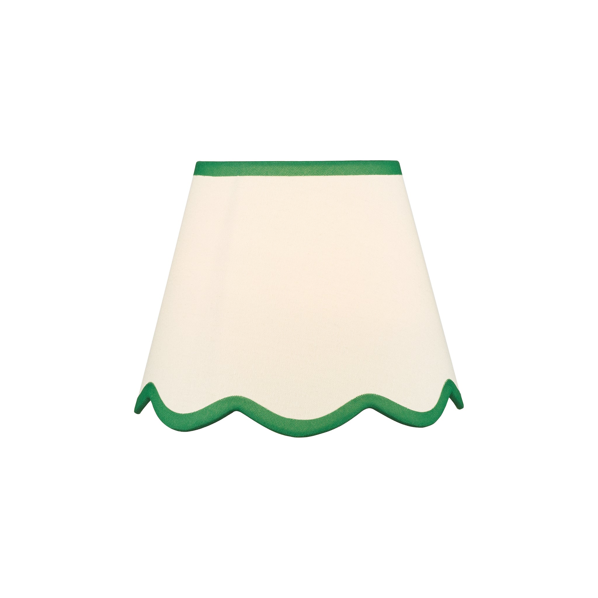 Poma Green Linen Scalloped Shade | Stylish Lighting Collection - Foy ...