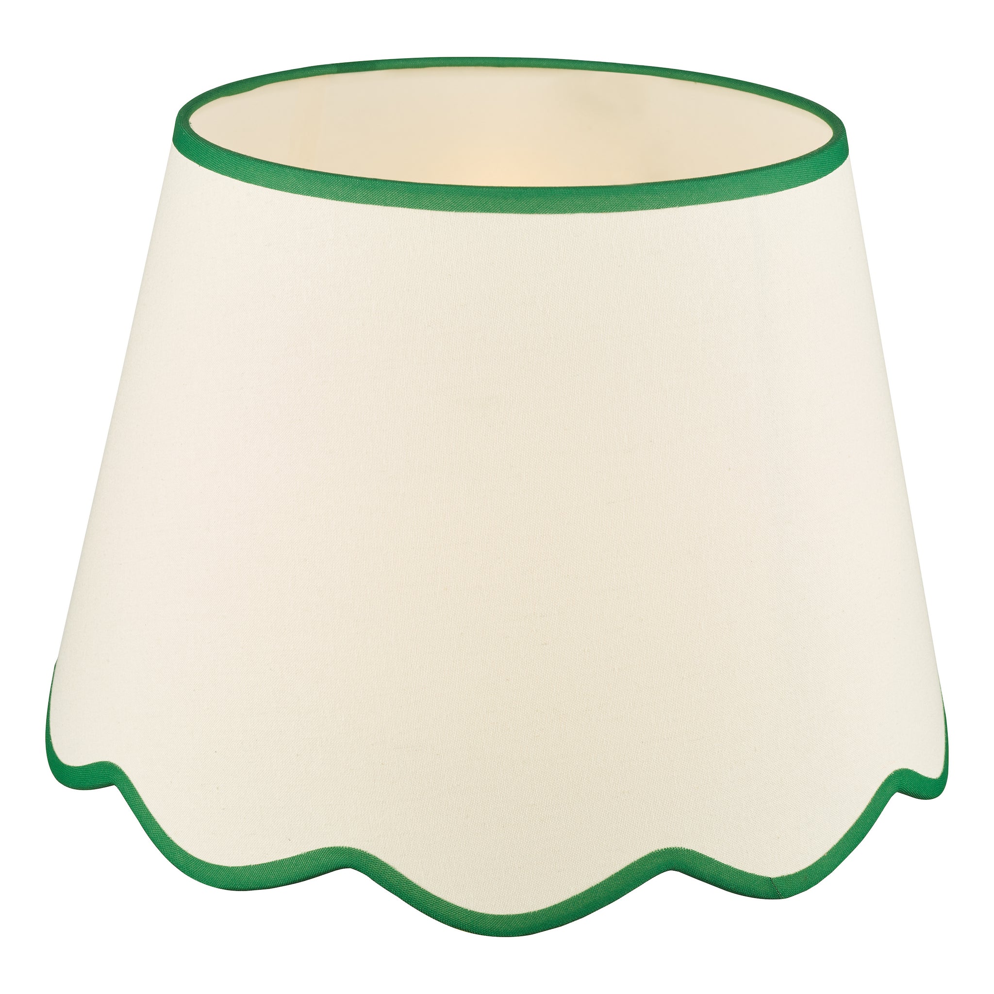 Natural Linen Shade with Green Detail | Poma Lighting Collection - Foy ...