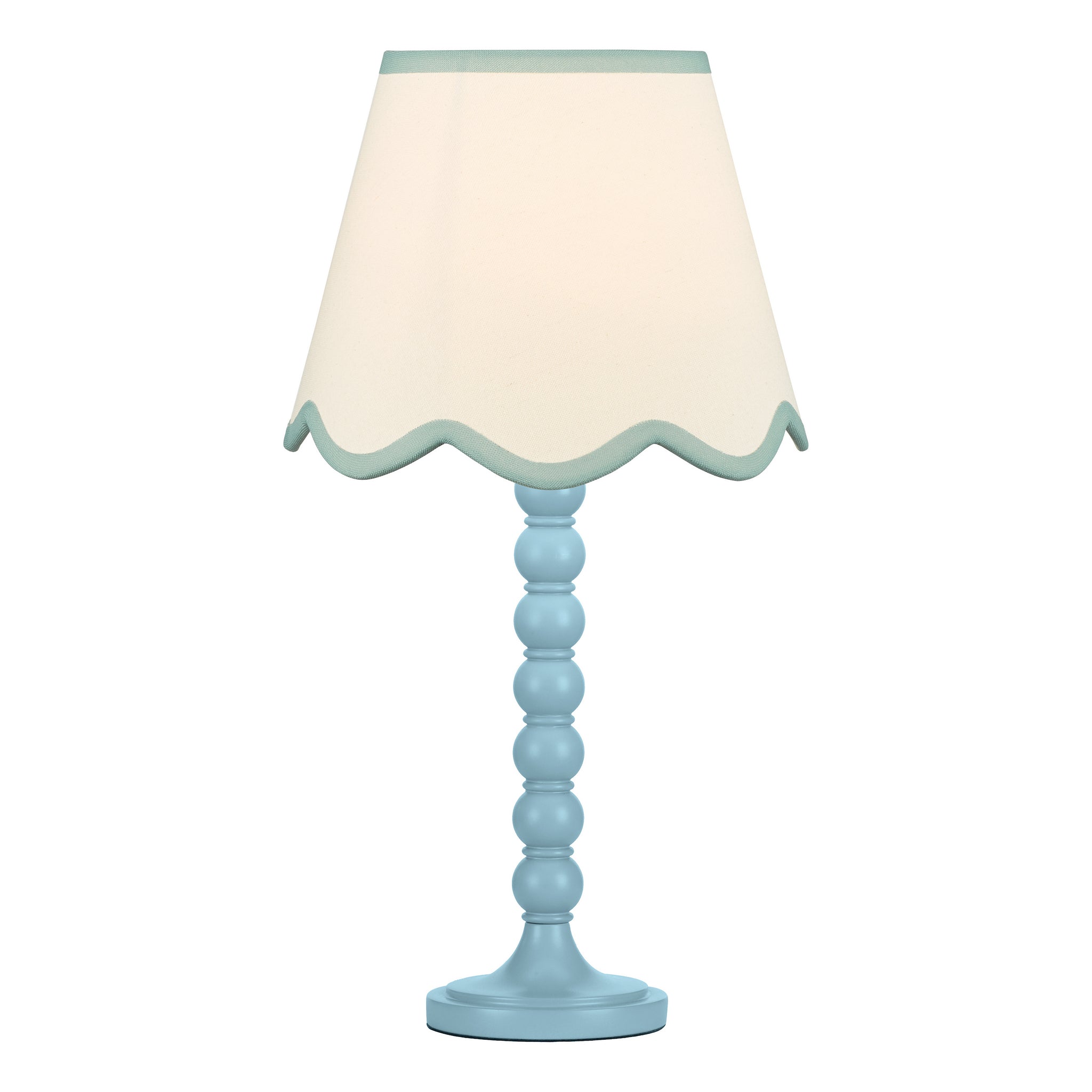 Poma Scalloped Linen Shade 25cm | Elegant Lighting Shade - Foy and Company