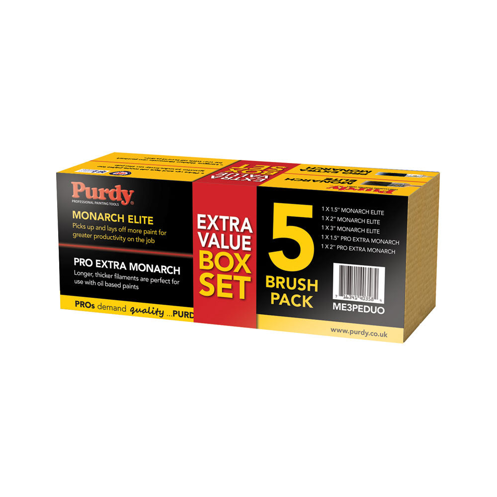 Purdy Monarch Elite and Pro Extra Monarch 5 Brush Set | Paint Tools ...