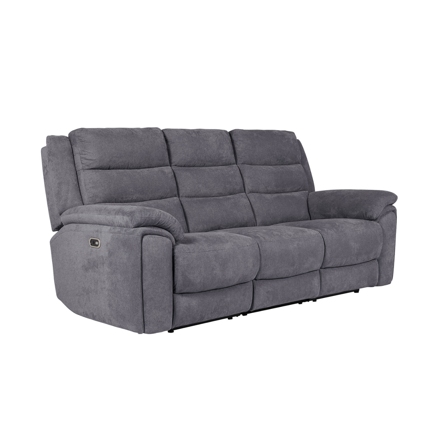 Reese 3 Seater Sofa Electric Recliner Grey | 3 Seater Sofas - Foy and ...