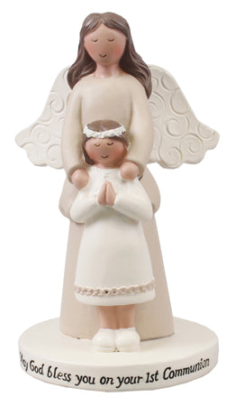 Resin Communion Statue/Guardian Angel/Girl | Gifts - Foy and Company