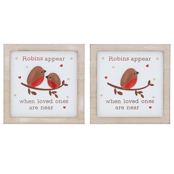 Robins Appear Memorial Plaque | Robin Plaques & Gifts Collection - Foy ...