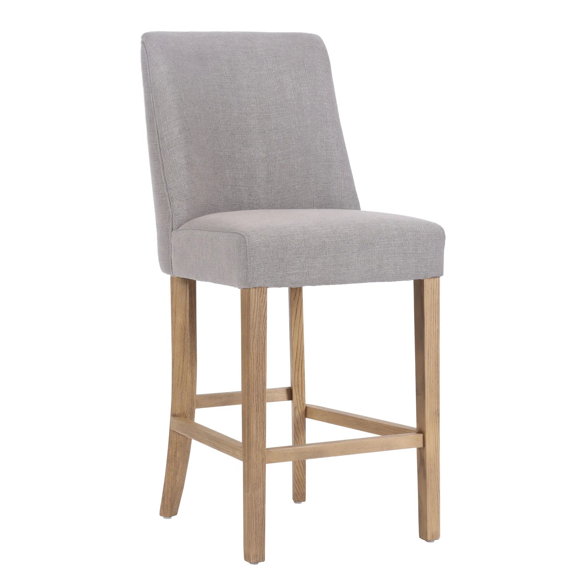 Luxury Sand Counter Stool in Linen Fabric | Dining Furniture - Foy and ...
