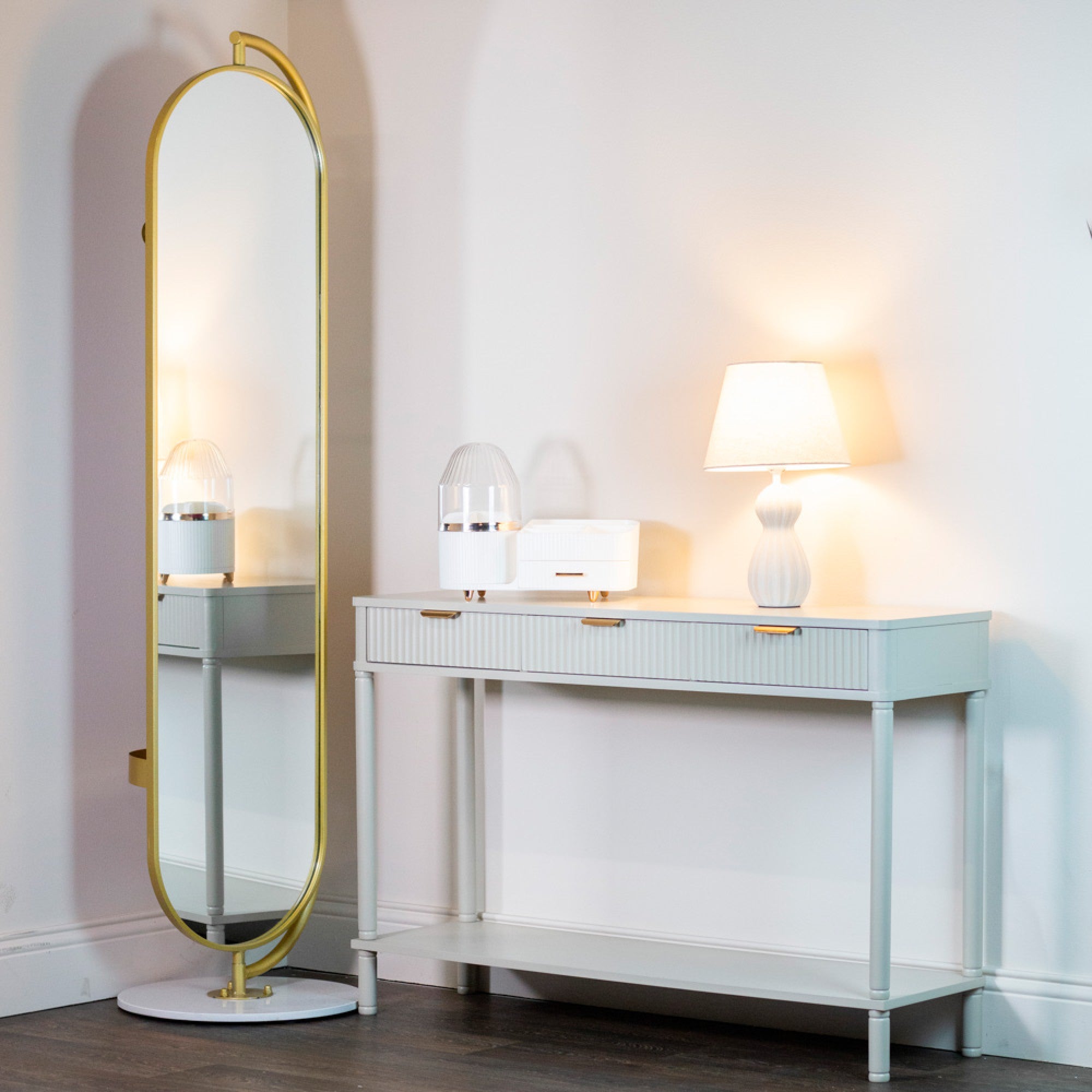 Rotating Mirror With Storage | Large Mirrors - Foy and Company