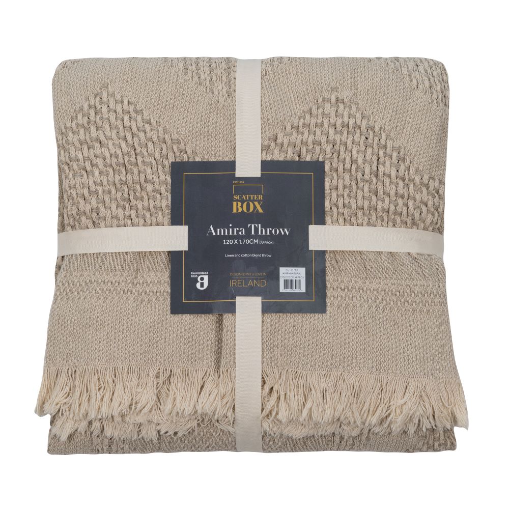 Scatterbox Amira Throw Natural | Sofa Throws | Blankets & Fleeces - Foy ...