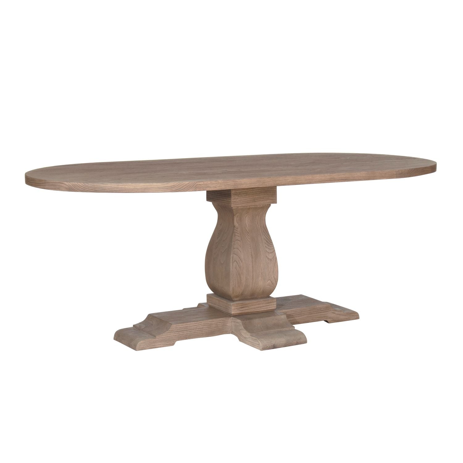 Sofia Oval Dining Table Rustic Brown | Dining Room Tables - Foy and Company