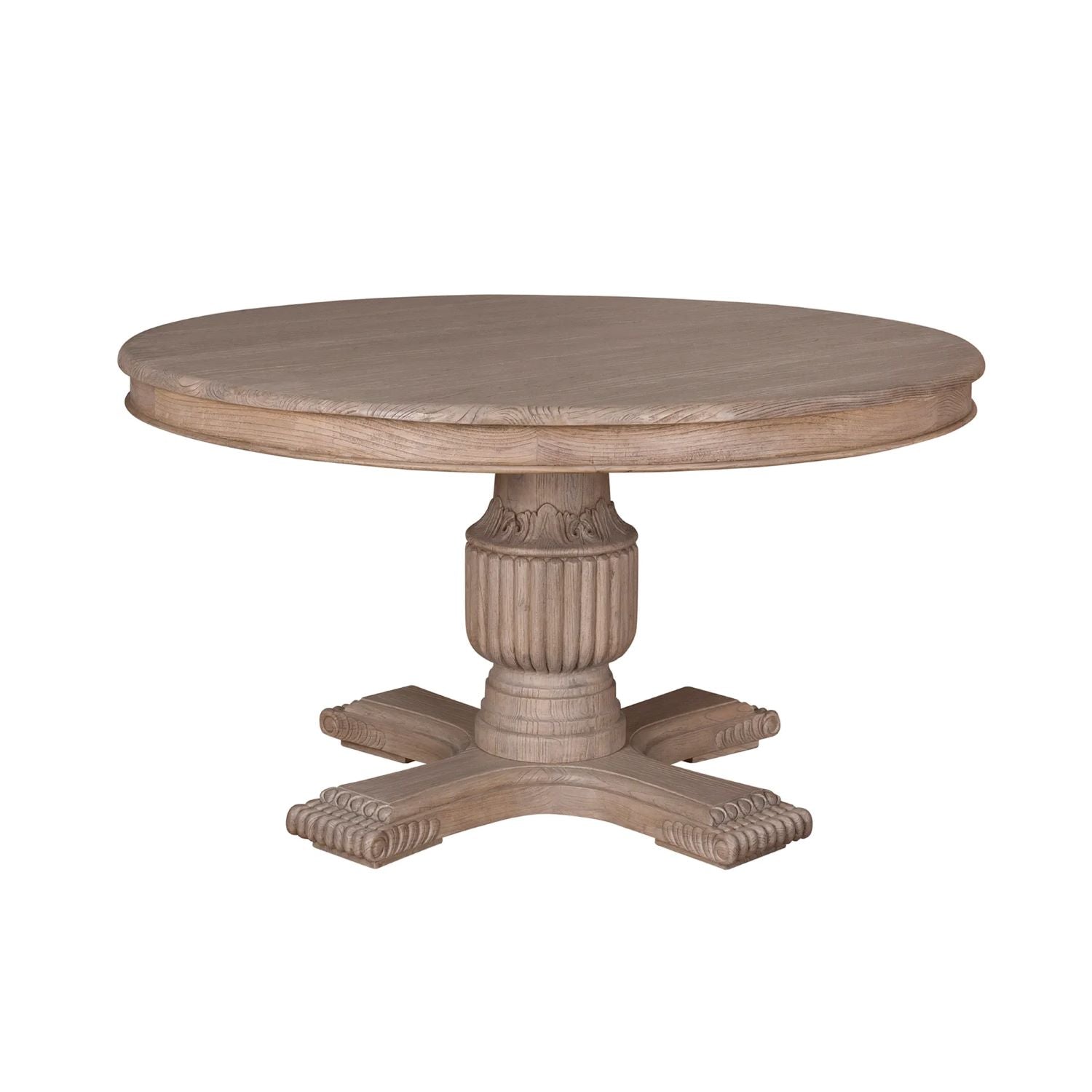 Sofia Round Dining Table 1.4m Rustic Brown | Dining Tables - Foy and ...