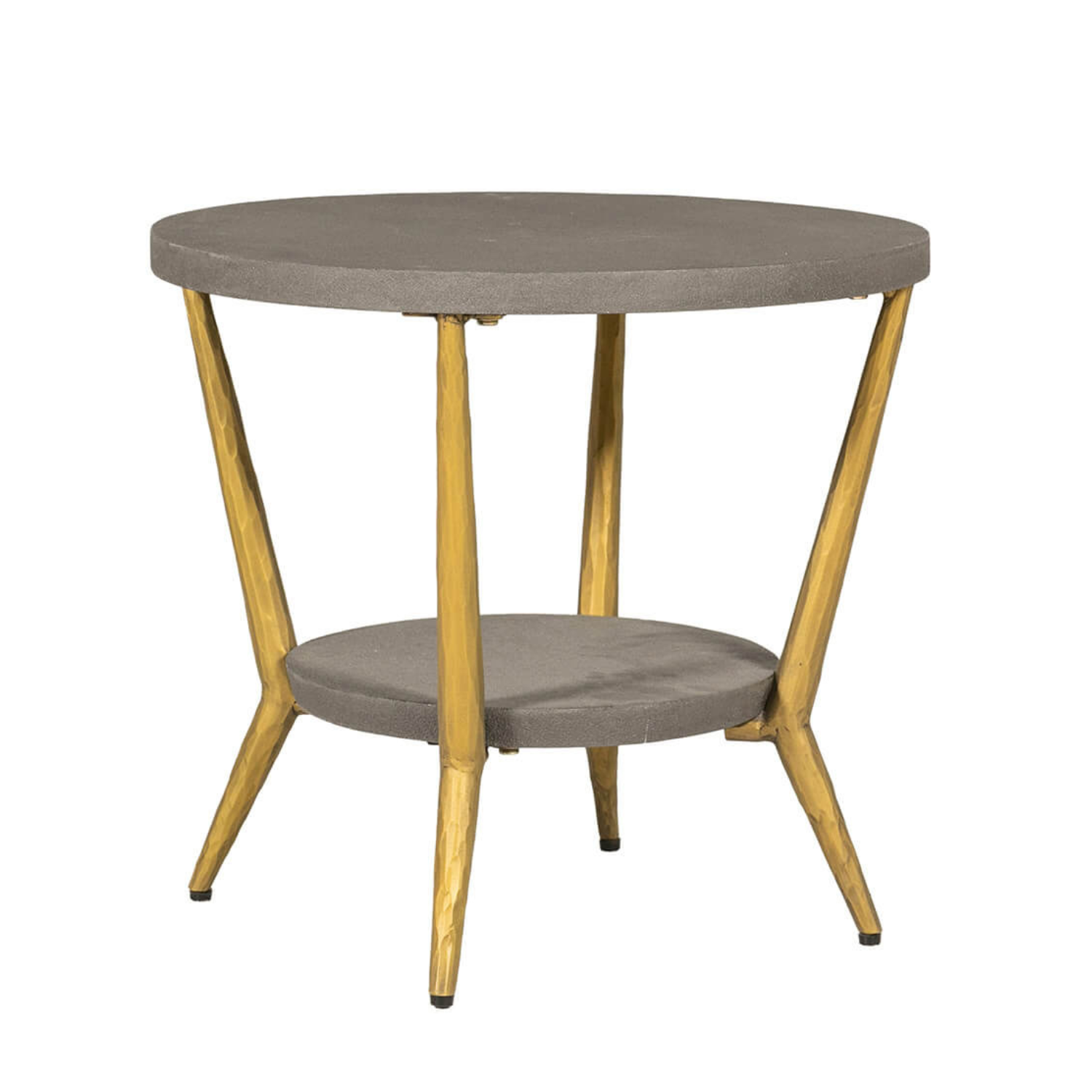 Tabitha Lamp Table Round Grey | Shop Side Table | Lamp Table - Foy and ...