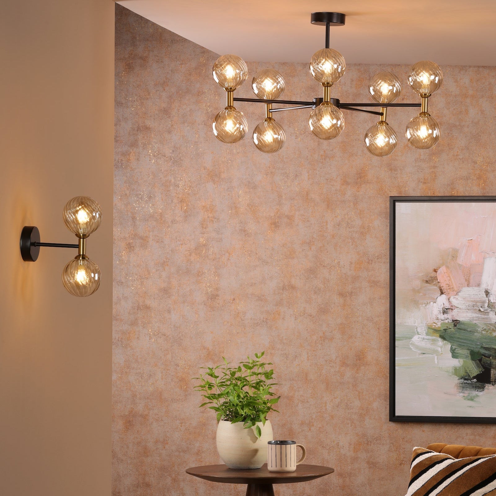 Takara Semi-Flush Light 10-Light | Stylish Ceiling Mounted Lighting ...